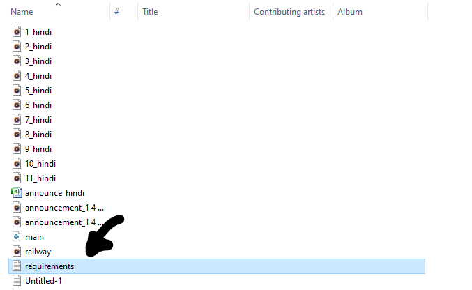 Indian Railways Announcement Software Using Google Text